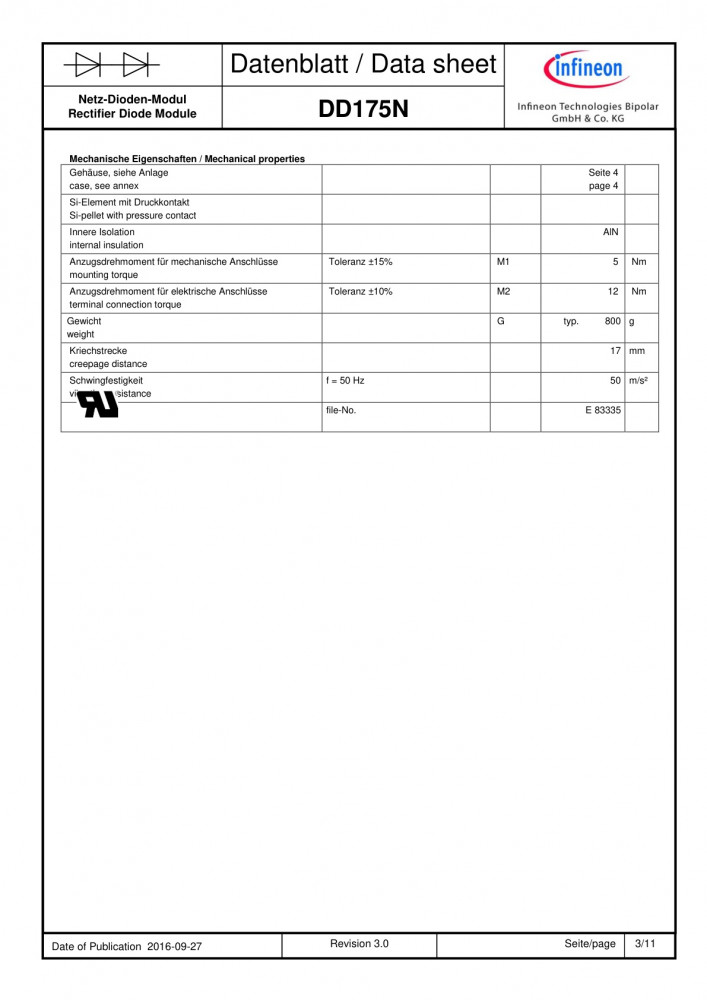 DD175N32K datasheet page 3
