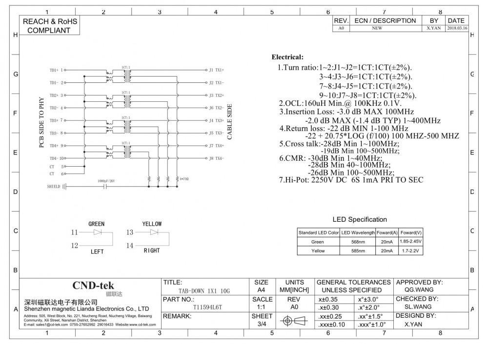 T11594L6T technical drawing sheet 3