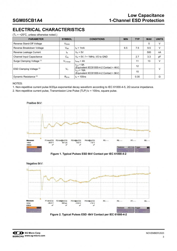 SGM05CB1A4 datasheet page 3