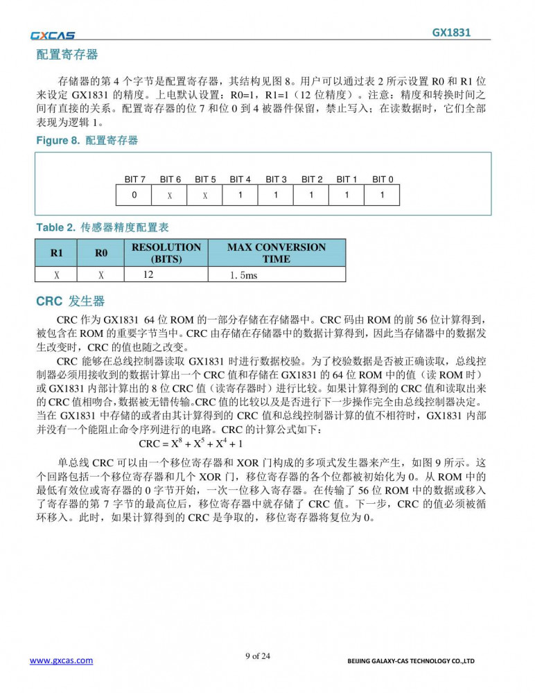 GX1831 datasheet page 9