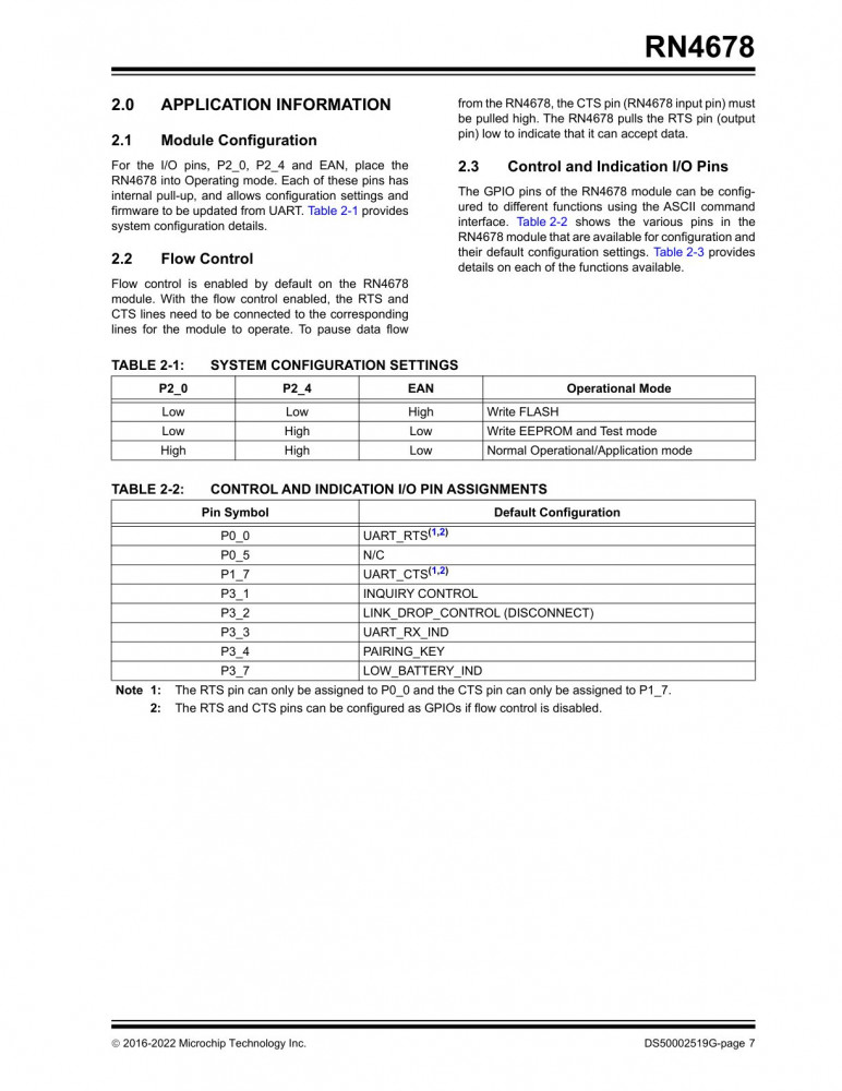 RN4678 technical document page 7