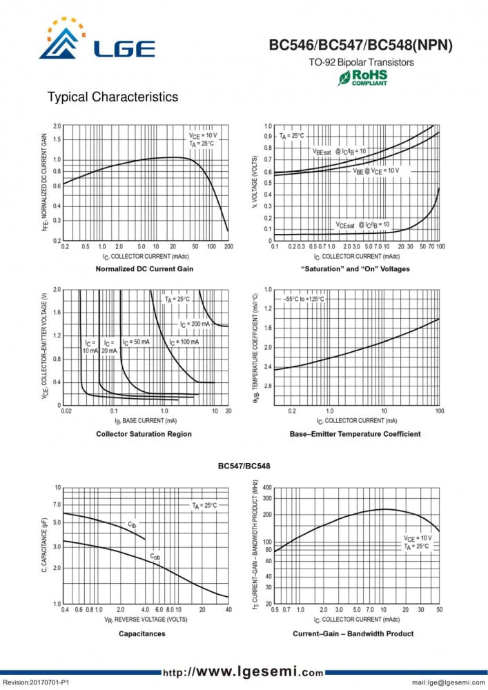 LGE BC546B datasheet page 2