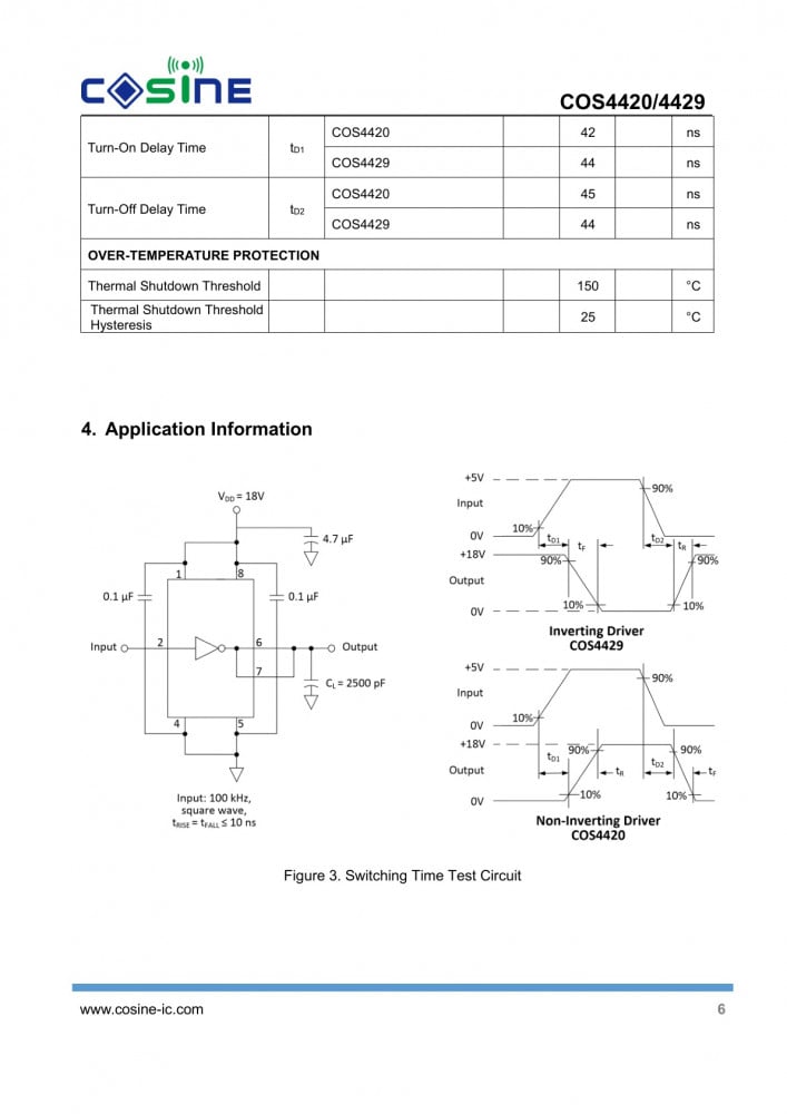 COS4429SR datasheet page 6