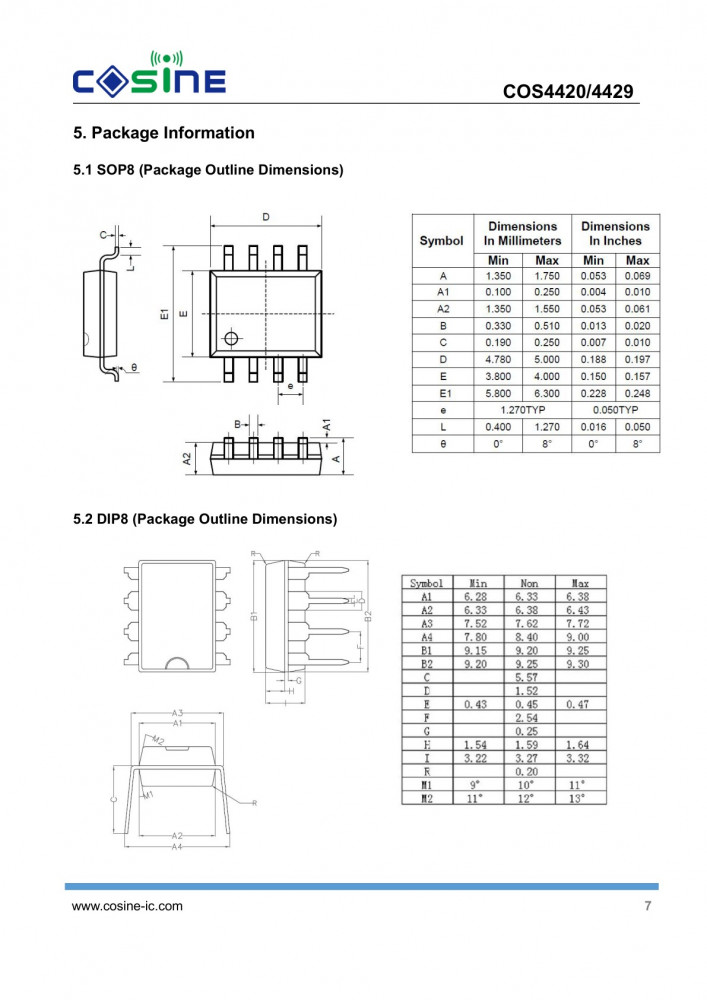 COS4429SR datasheet page 7