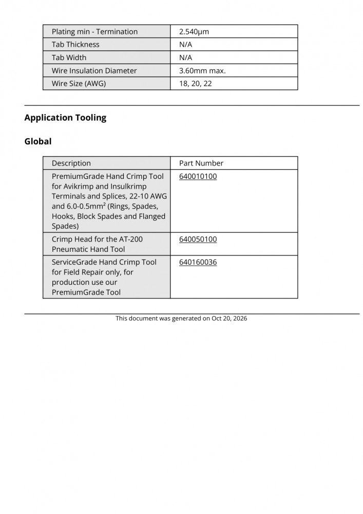 MOLEX 190350003 product document image, page 3
