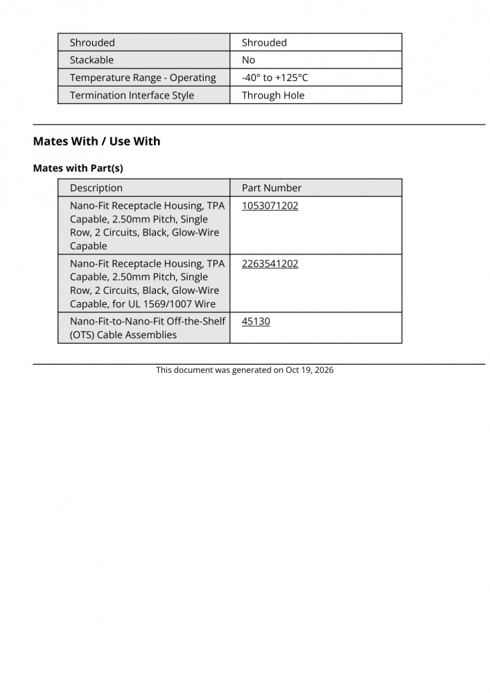 Nano-Fit product specification, page 4