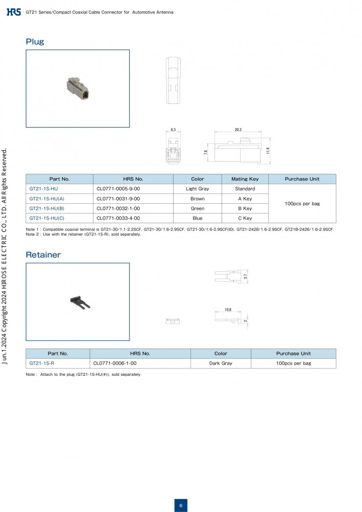 HRS GT21AN-2PP-HU document page 6