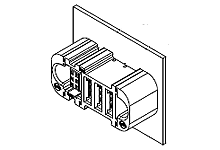 EXTreme Ten60Power 6.00mm Pitch Plug Housing and TPA Kit, 4 Power Circuits, 4 Signal Circuits