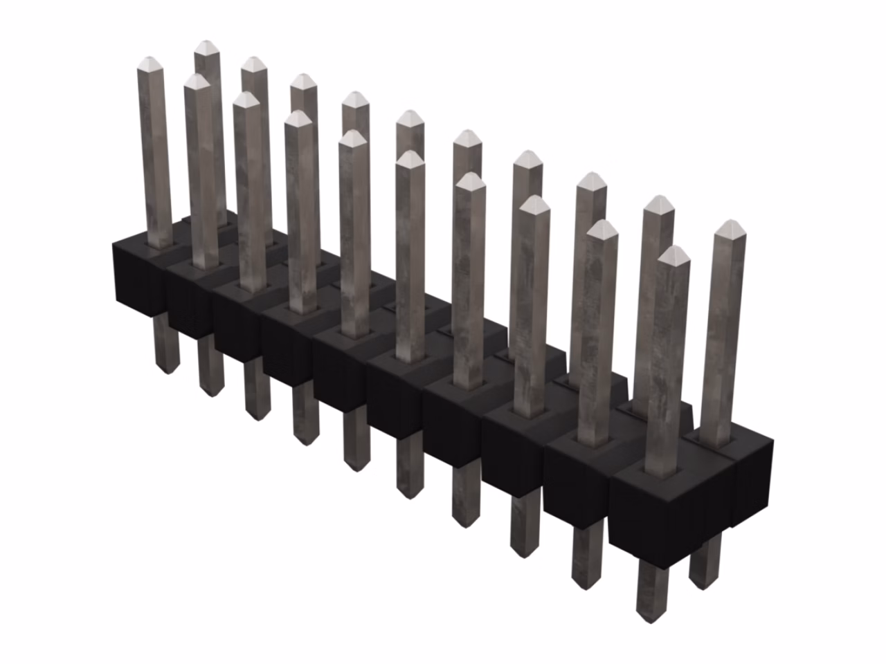 C-Grid Header, 2.54mm Pitch, Through Hole, Dual Row, Vertical, 20 Circuits, 2.54µm Tin (Sn) Plating, Tray Packaging, Lead-Free for sale