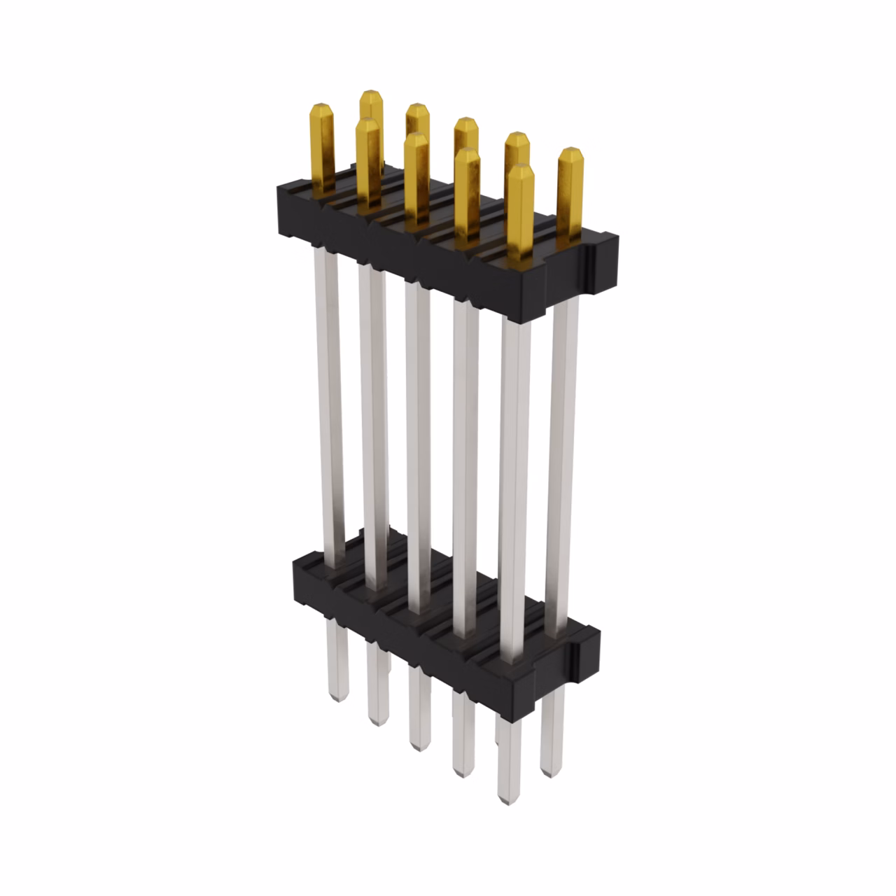 Milli-Grid Header, Dual Row, Dual Body, Through Hole, Vertical, 10 Circuits, 0.75µm Gold (Au) Selective Plating, 14.50mm Stacking Height, Tray, Lead-Free for sale