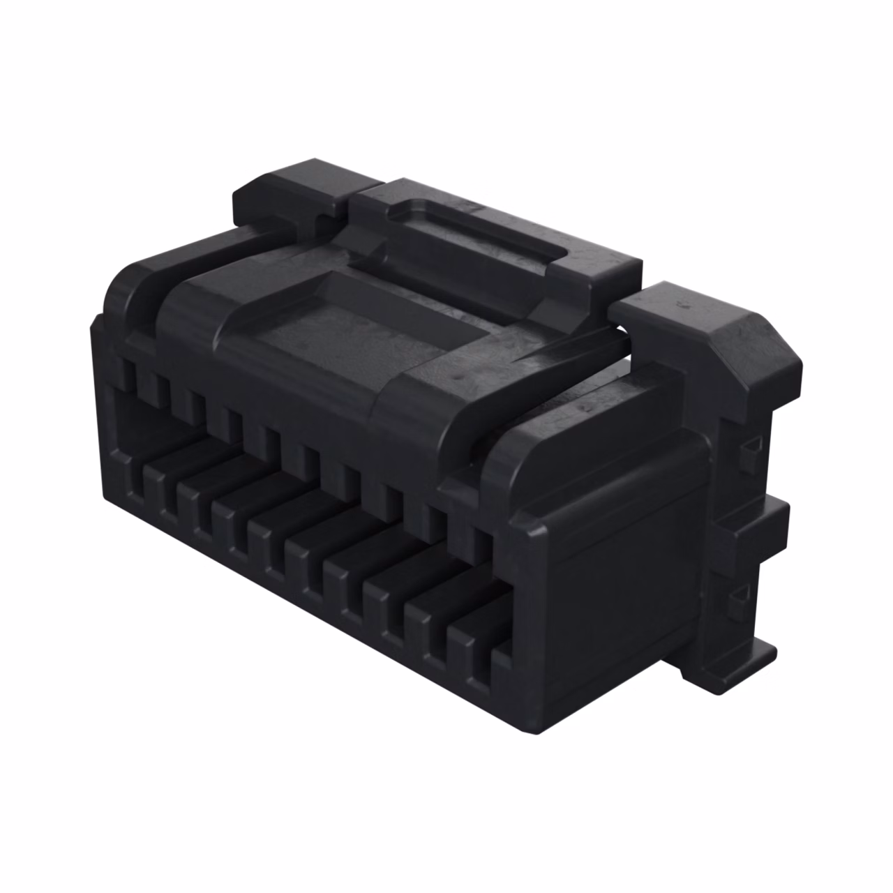 Micro-Lock Plus TPA Type Receptacle Housing, 1.25mm Pitch, Low-Halogen, Dual Row, Positive Lock, 20 Circuits, Black for sale
