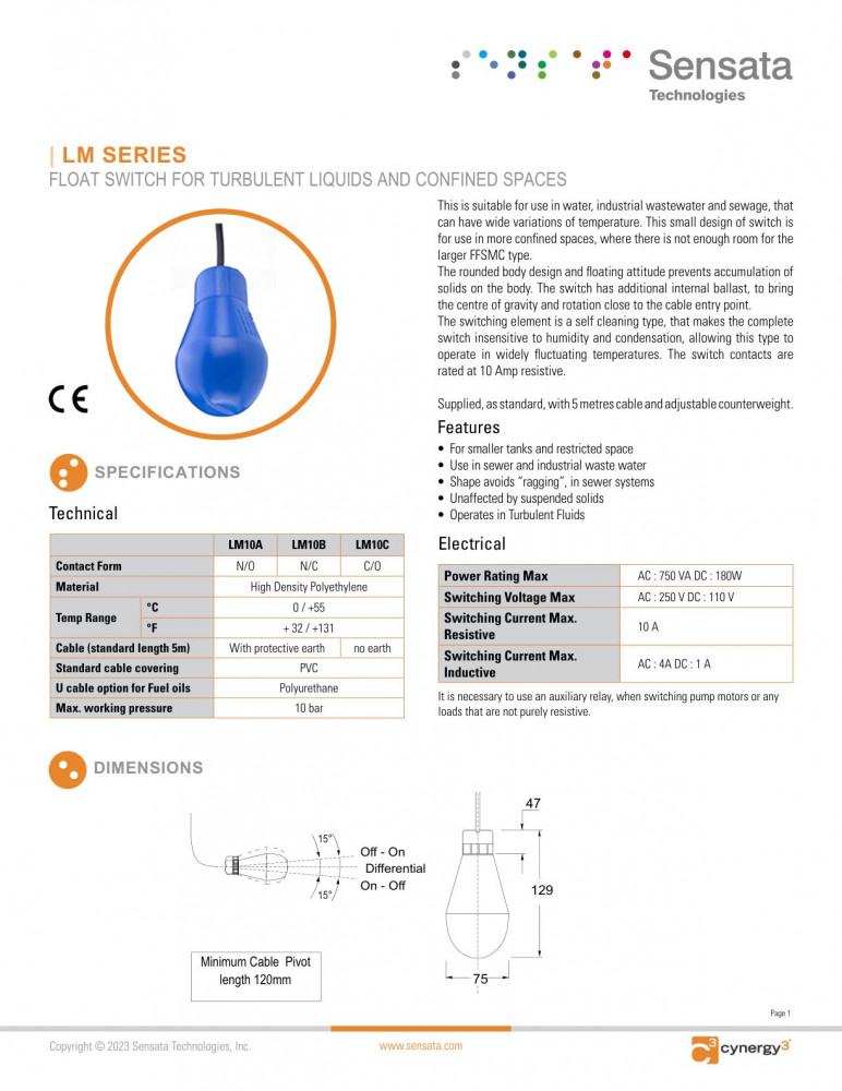 LM Series technical document page 1