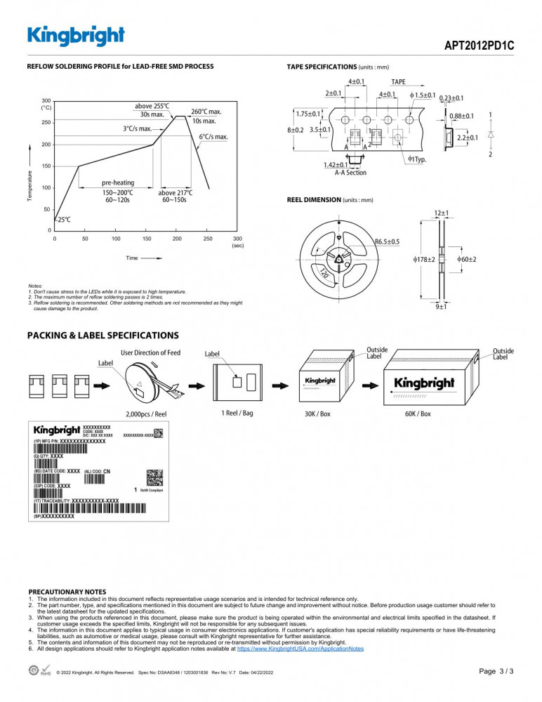 APT2012PD1C datasheet page 3