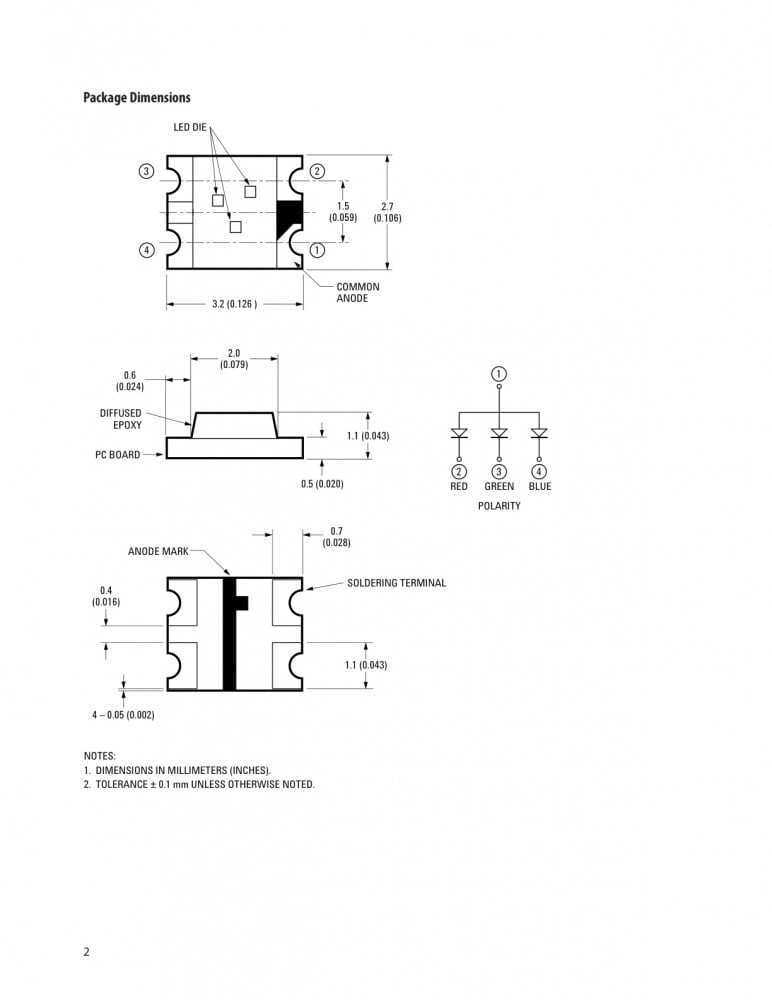 HSMF-C118 datasheet page 2