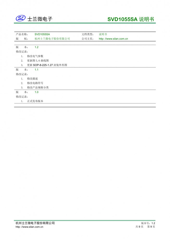 SVD1055SA datasheet page 9