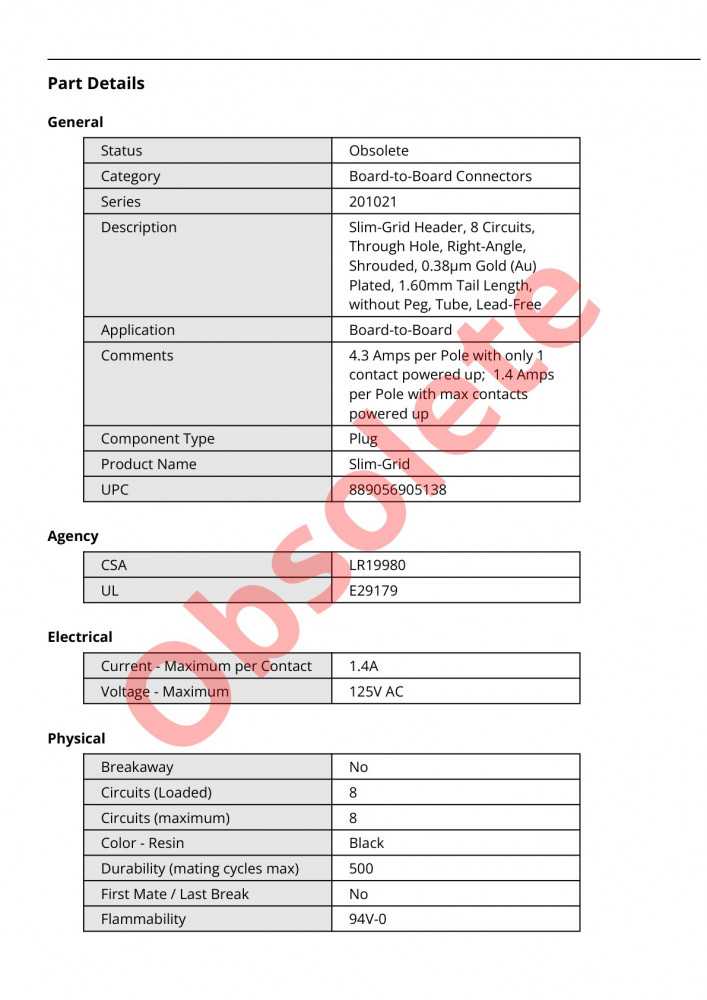 MOLEX 2010210108 document image, page 2