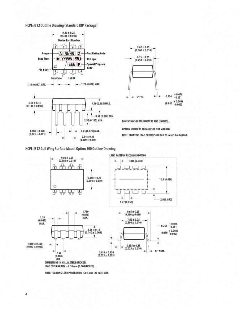 HCPL-3120 datasheet page 4