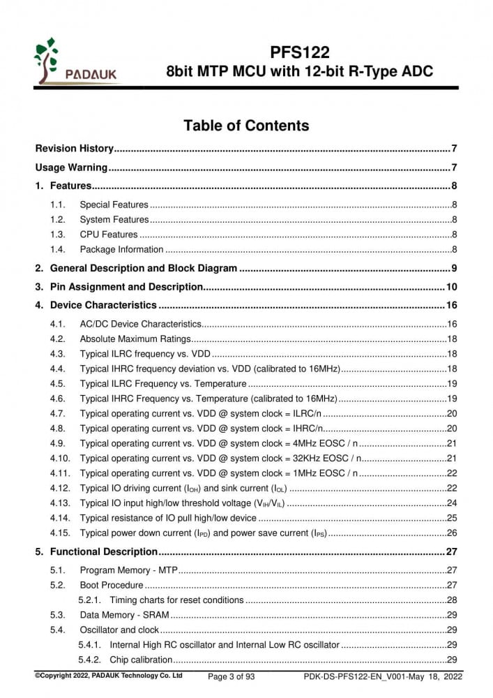PFS122 datasheet page 3
