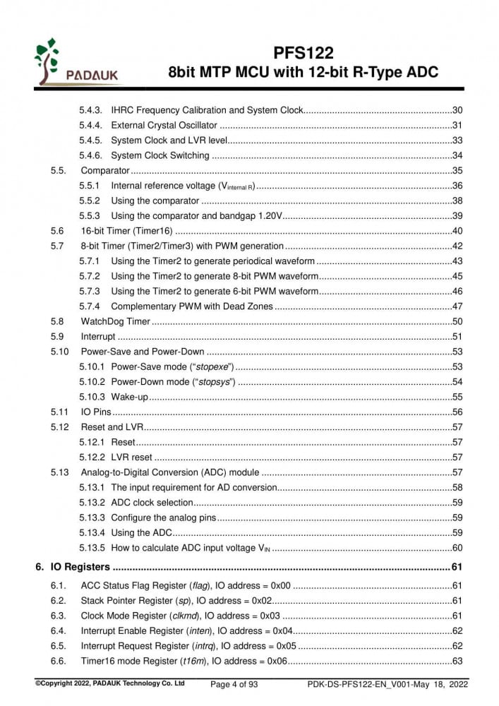 PFS122 datasheet page 4
