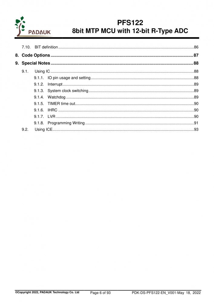 PFS122 datasheet page 6