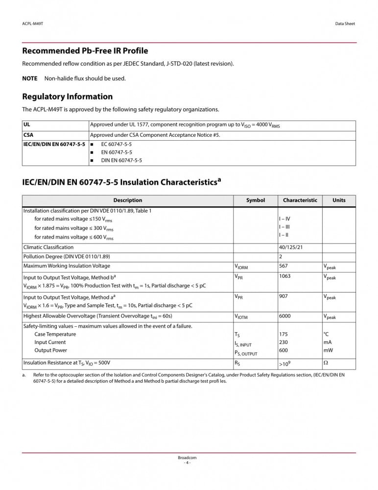 ACPL-M49T datasheet page 4