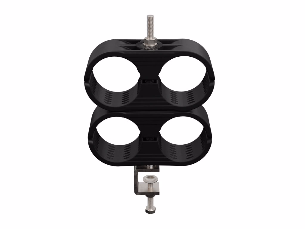 Dual Side, 2-Hole, Feeder Clamp for 2-1/4