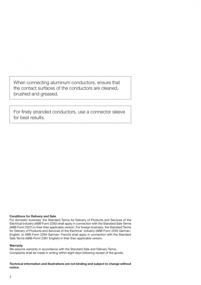 ABB S201-Z10A technical document page 2