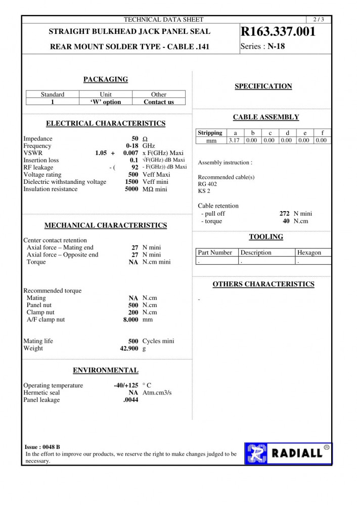 R163337001 technical documentation page 2