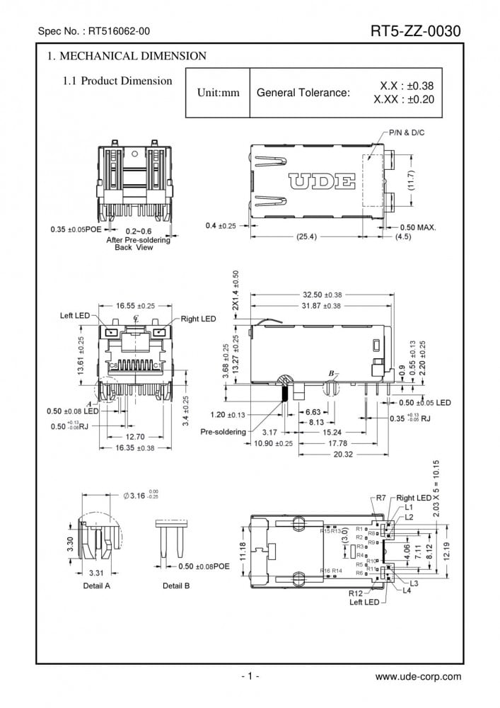RT5-ZZ-0030 product dimensions
