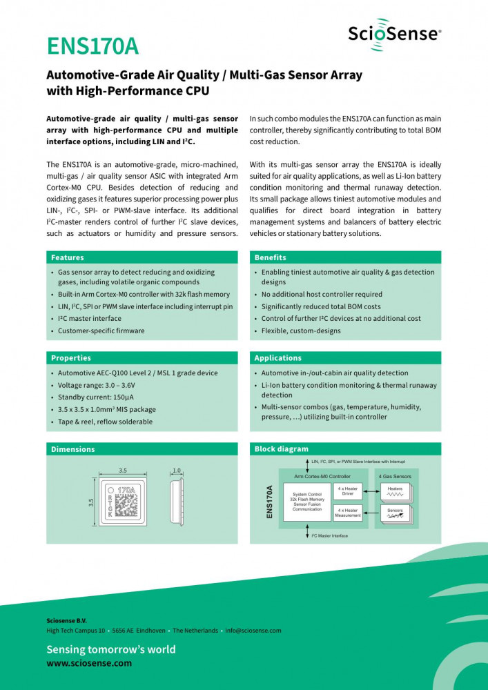 ENS170A technical document page 2