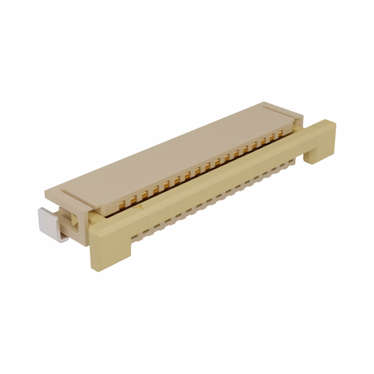 Easy-On FFC/FPC Connector, 1.00mm Pitch, Slider Series, Right-Angle, Bottom Contact, 3.00mm Height, 17 Circuits, Gold Plating for sale