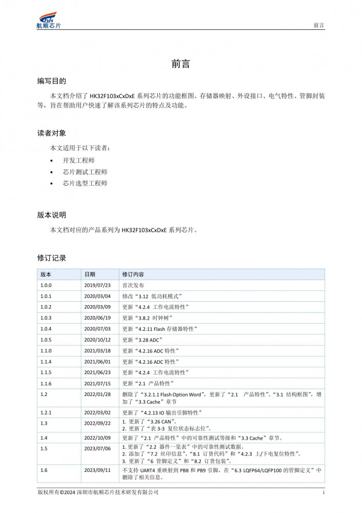 HK32F103RET6 datasheet preview 2