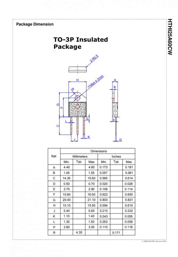 HTHI25A60CW datasheet page 4