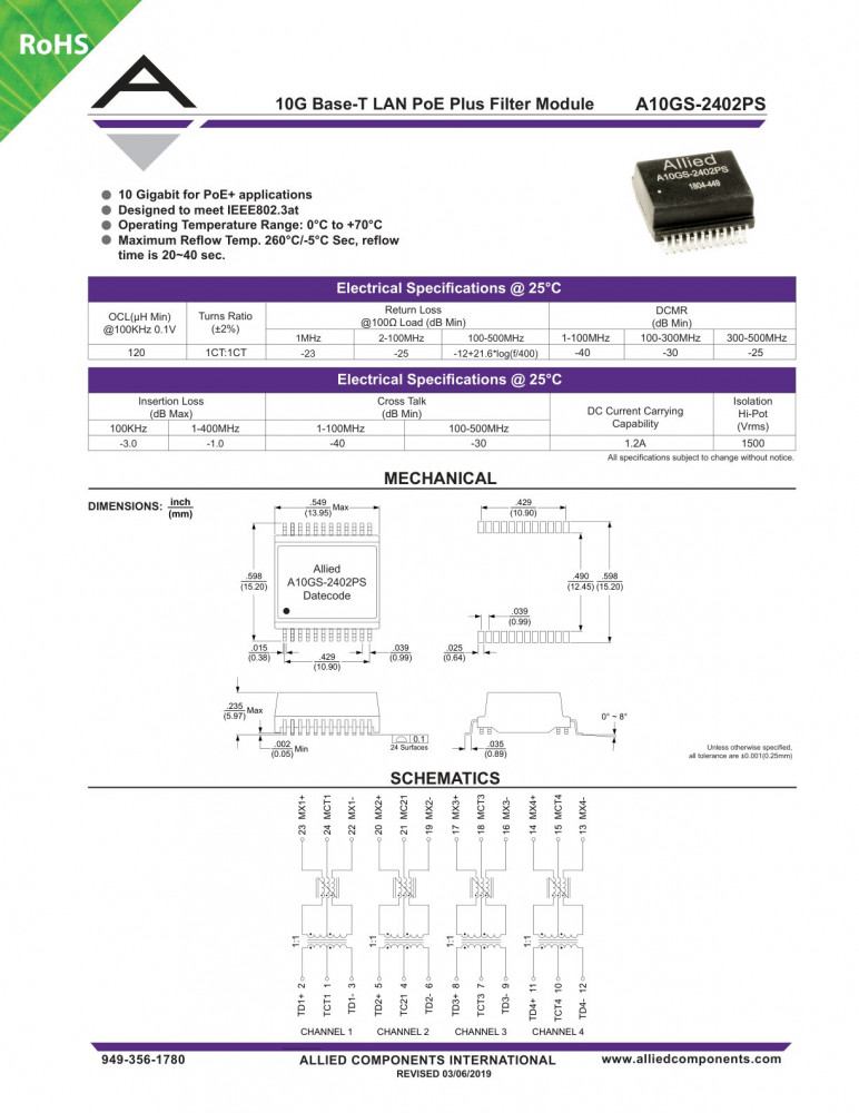 A10GS-2402PS datasheet visual reference