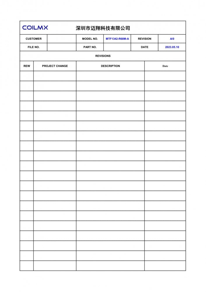 MTF1342-R68M-A specification page 2