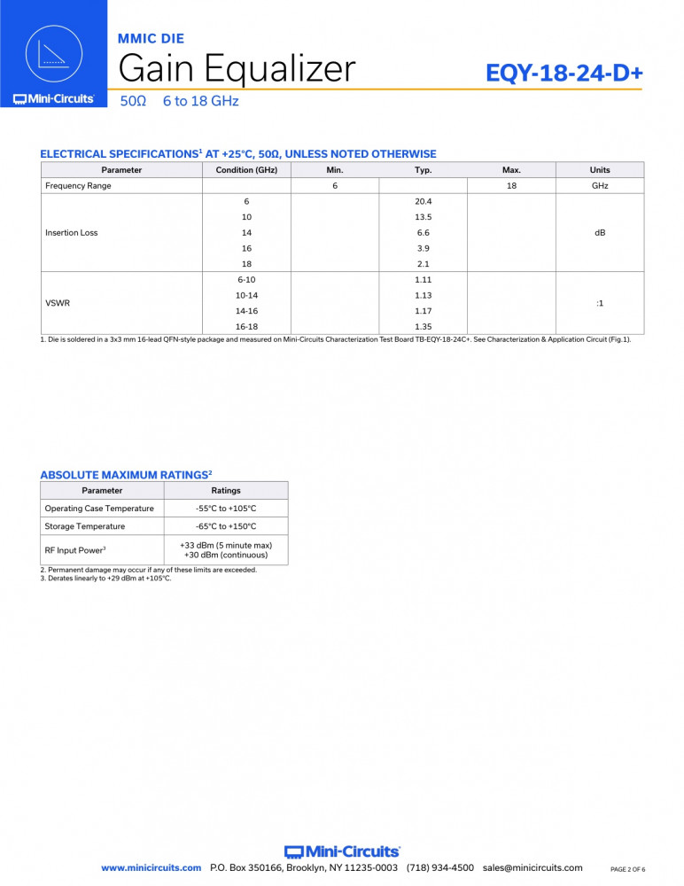 EQY-18-24-DG+ technical document page 2