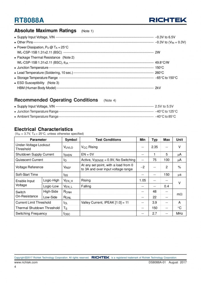 RT8088A technical document page 4