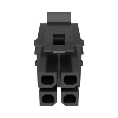 Micro-Fit+ Receptacle Housing, Dual Row, 4 Circuits, UL 94V-0, Low-Halogen, Black for sale