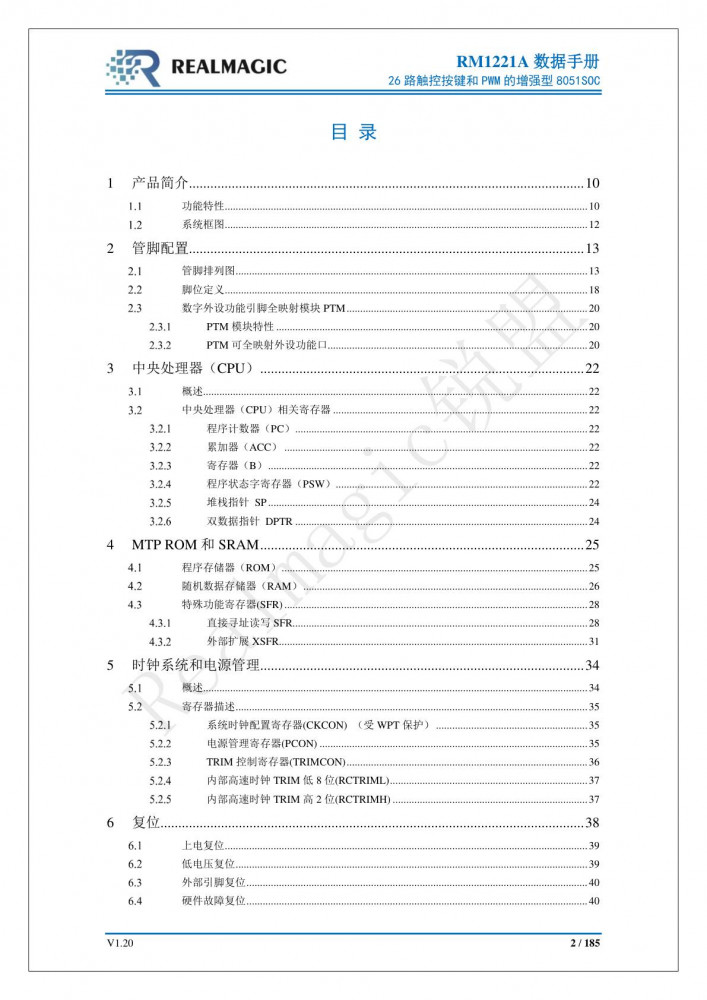 RM1221A datasheet page 2