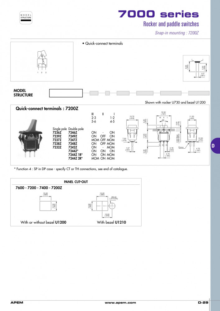 APEM technical document page 6