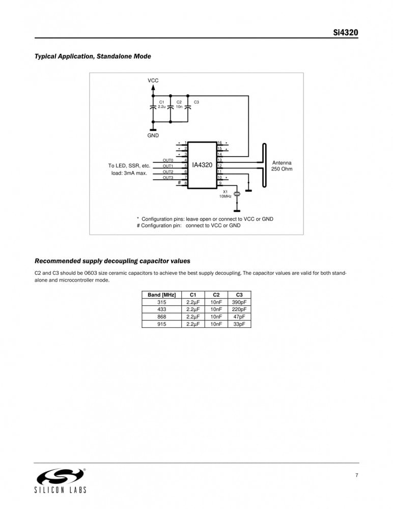 SI4320 datasheet page 7