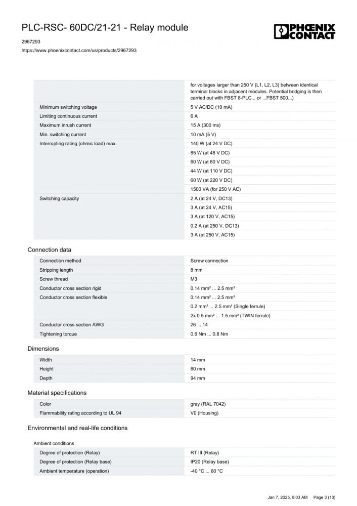 Phoenix Contact 2967293 document page 3