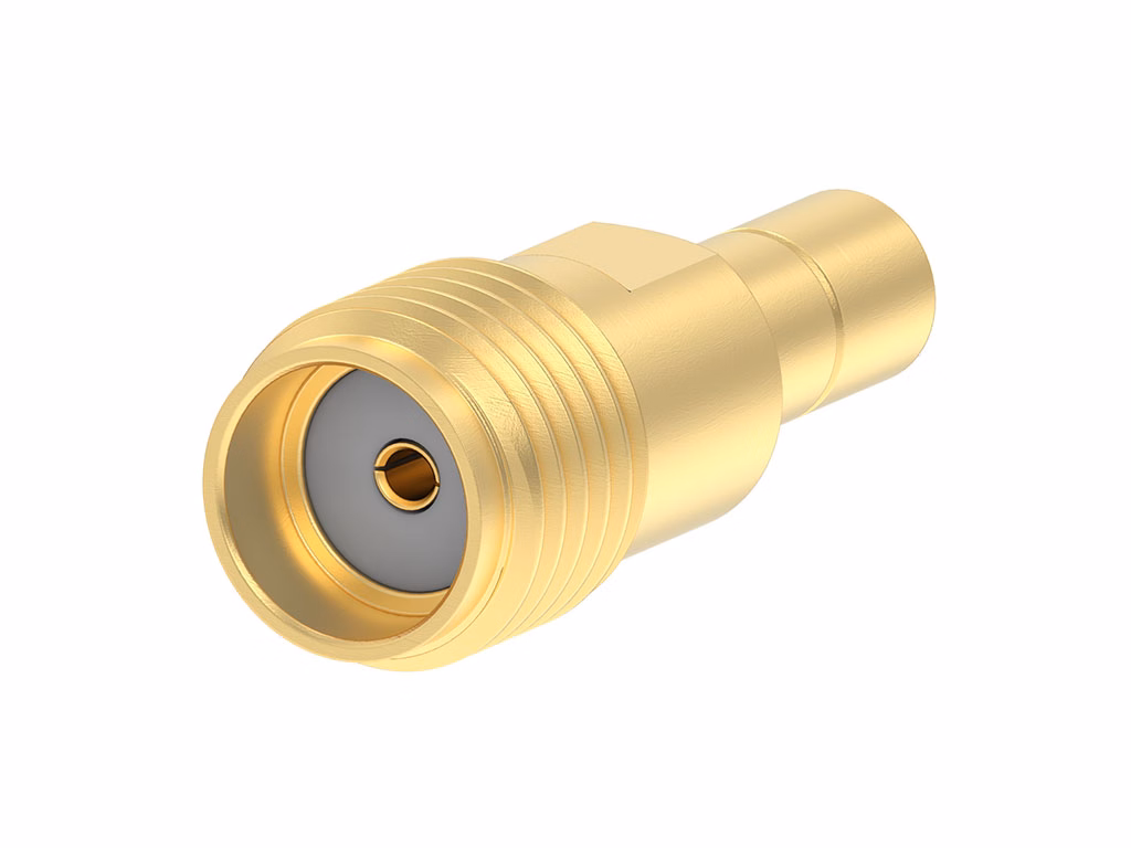 2.2-5 Jack-to-SMA Jack, Between-Series Adapter, Tray, 50 Ohms