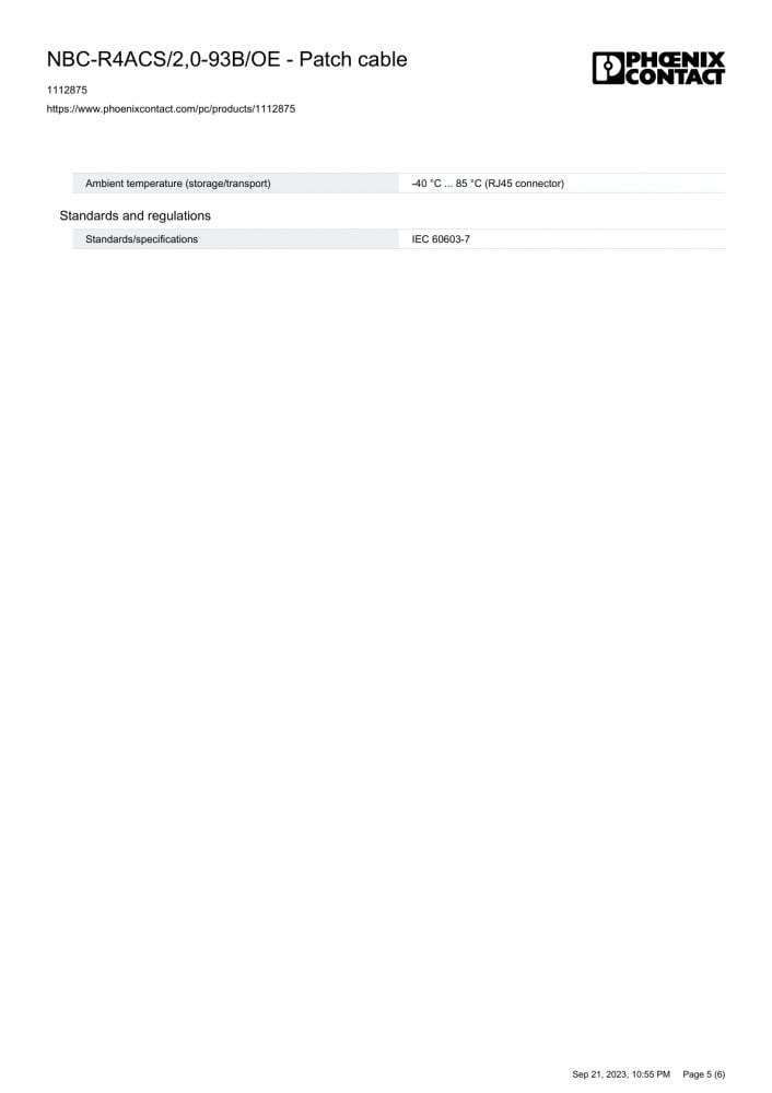 Phoenix Contact 1112875 technical document page 5