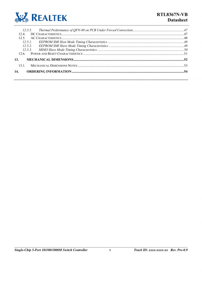 RTL8367N-VB-CG datasheet page 5