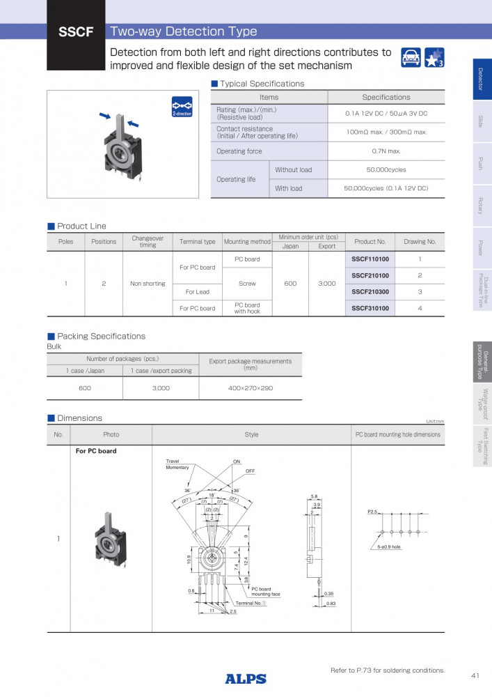 SSCF210300 technical document page 1