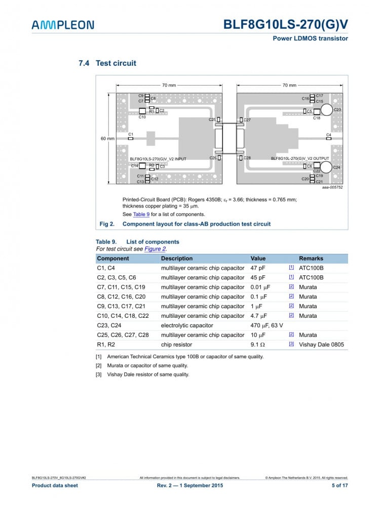 BLF8G10LS-270V datasheet page 5