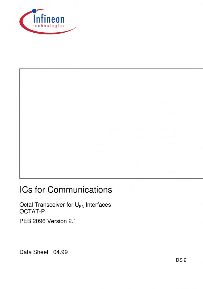 PEB2096HV2.1 datasheet page 1
