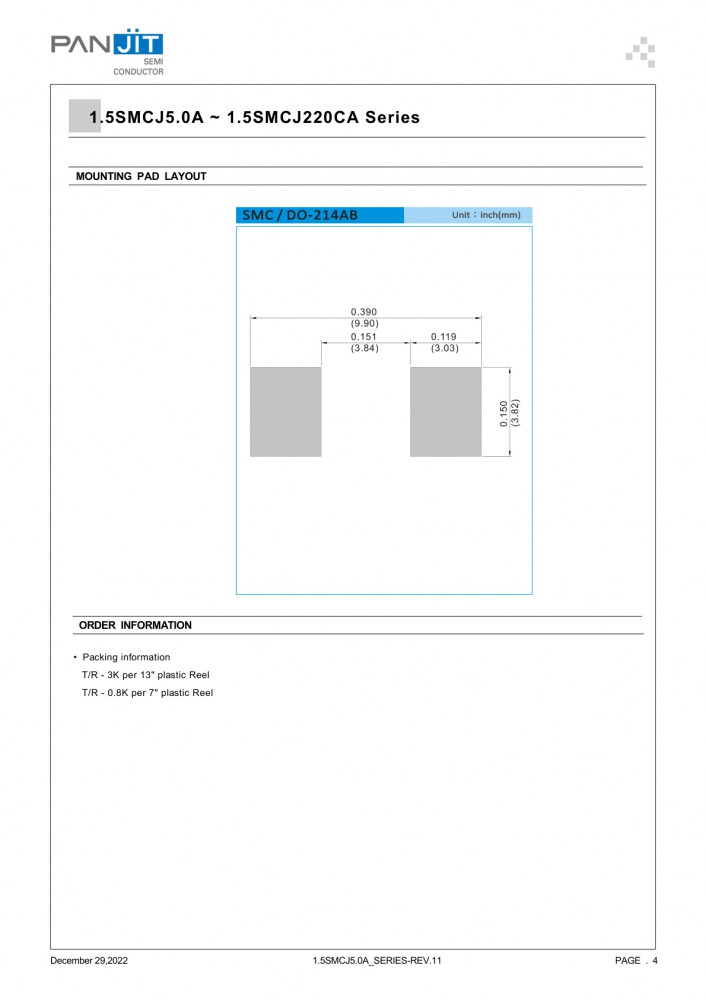 PANJIT 1.5SMCJ series datasheet page 4