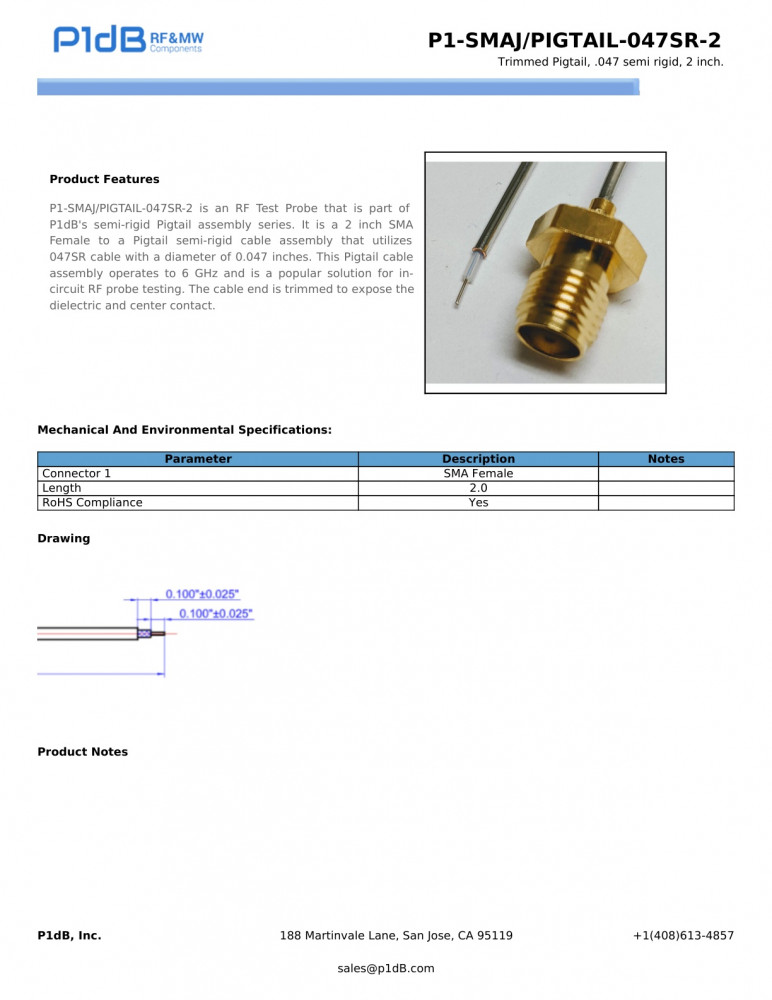 P1-SMAJ/PIGTAIL-047SR-2 product document image